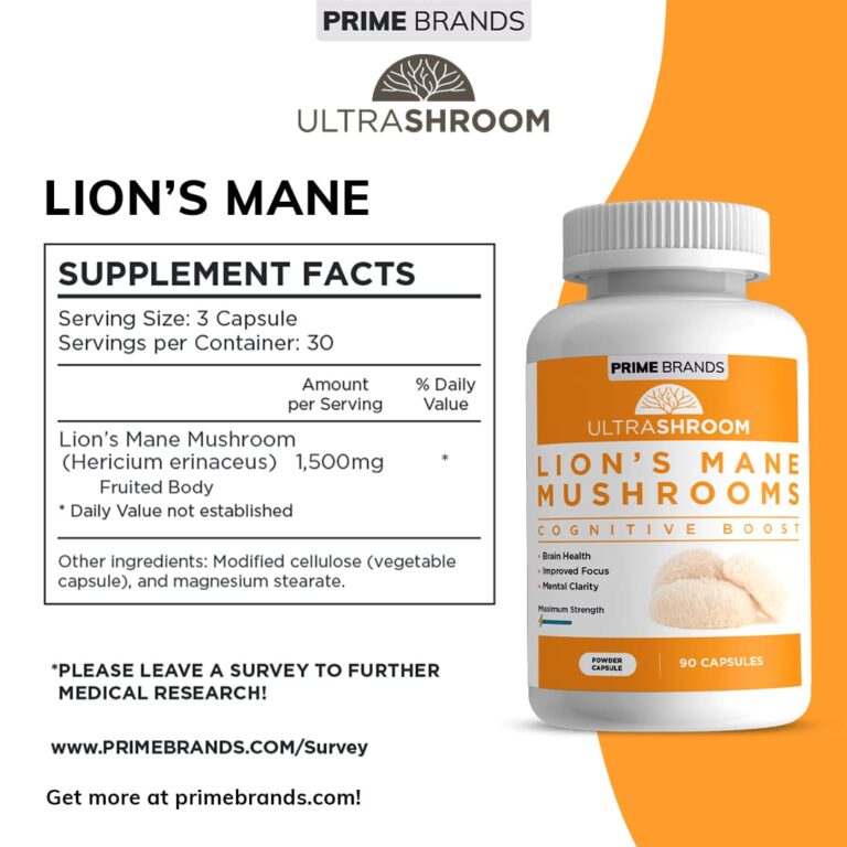 Buy Lion's Mane Mushroom Capsules | Ultra Shroom